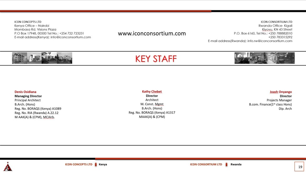 Key Staff & Contacts - iconconsortium.com